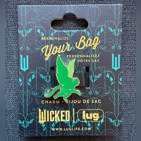 lug | Bags | Lug X Wicked For Good Charm Flying Monkey In Green Gold ...